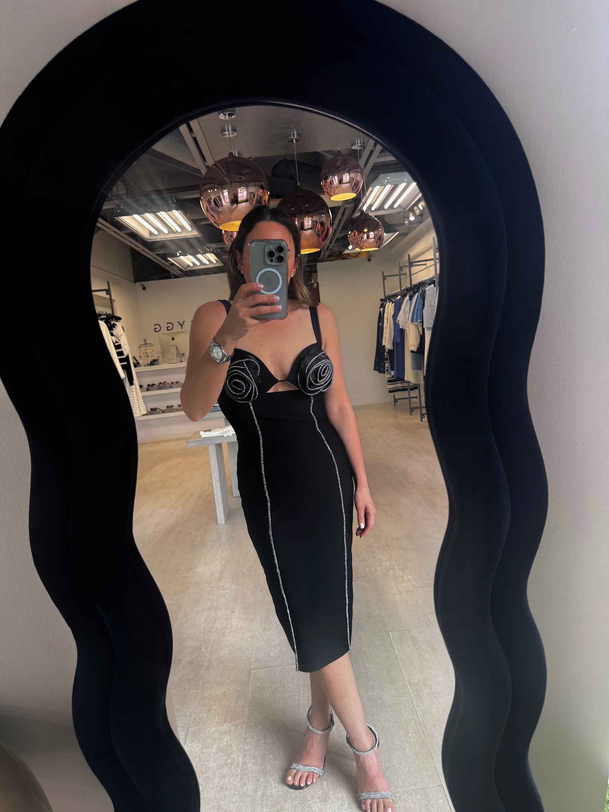 ROSE BANDAGE DRESS