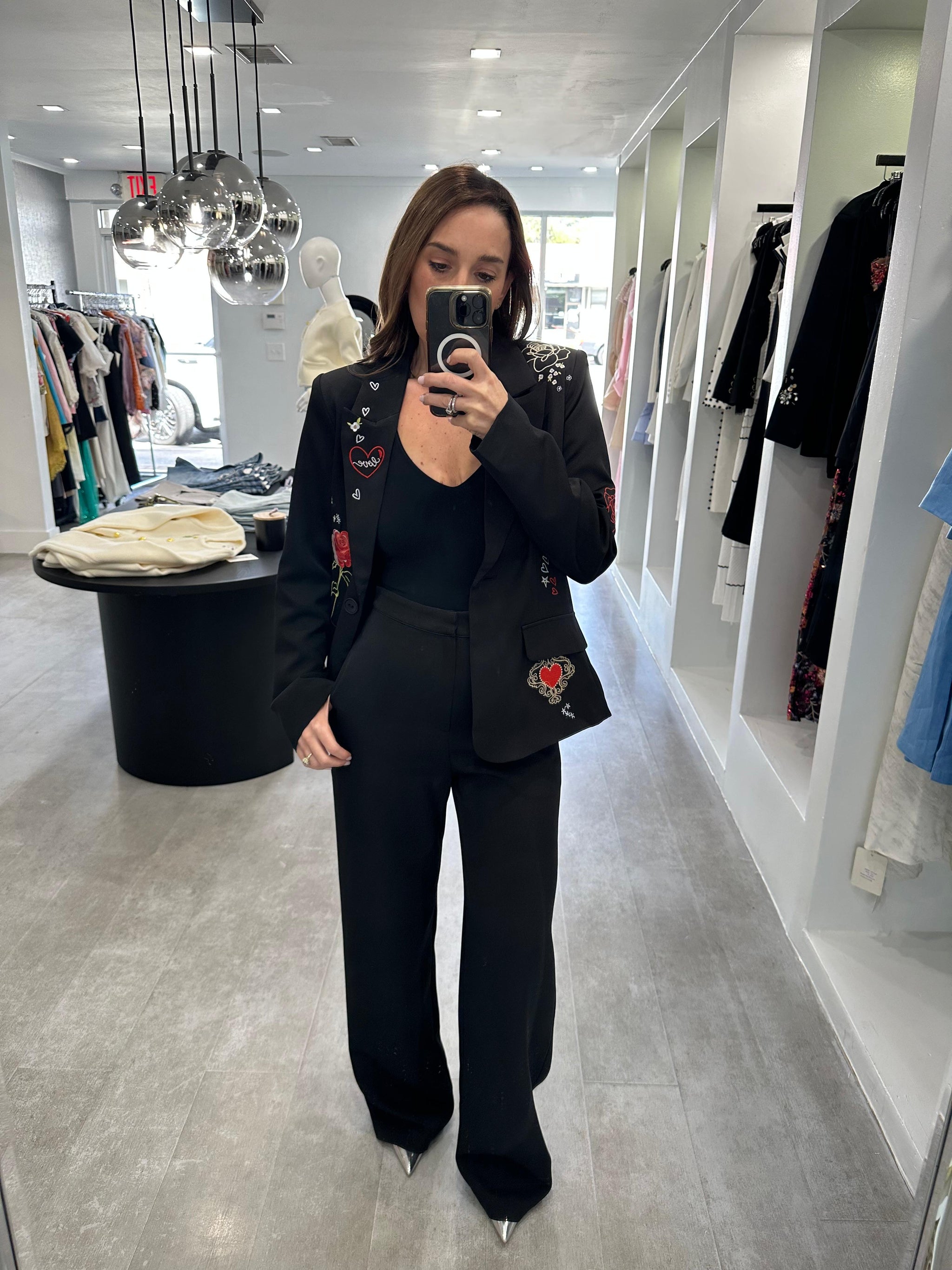 Edgy blazer pant set